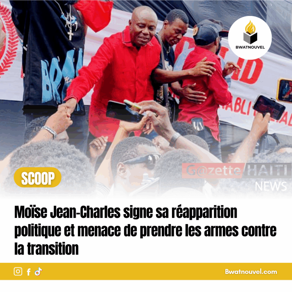Moïse Jean-Charles signe sa réapparition politique et menace de prendre ...